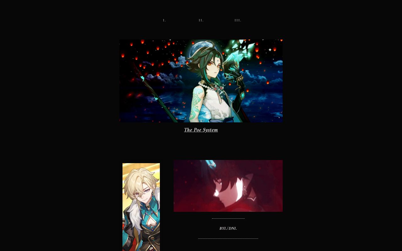 The Poe System Carrd